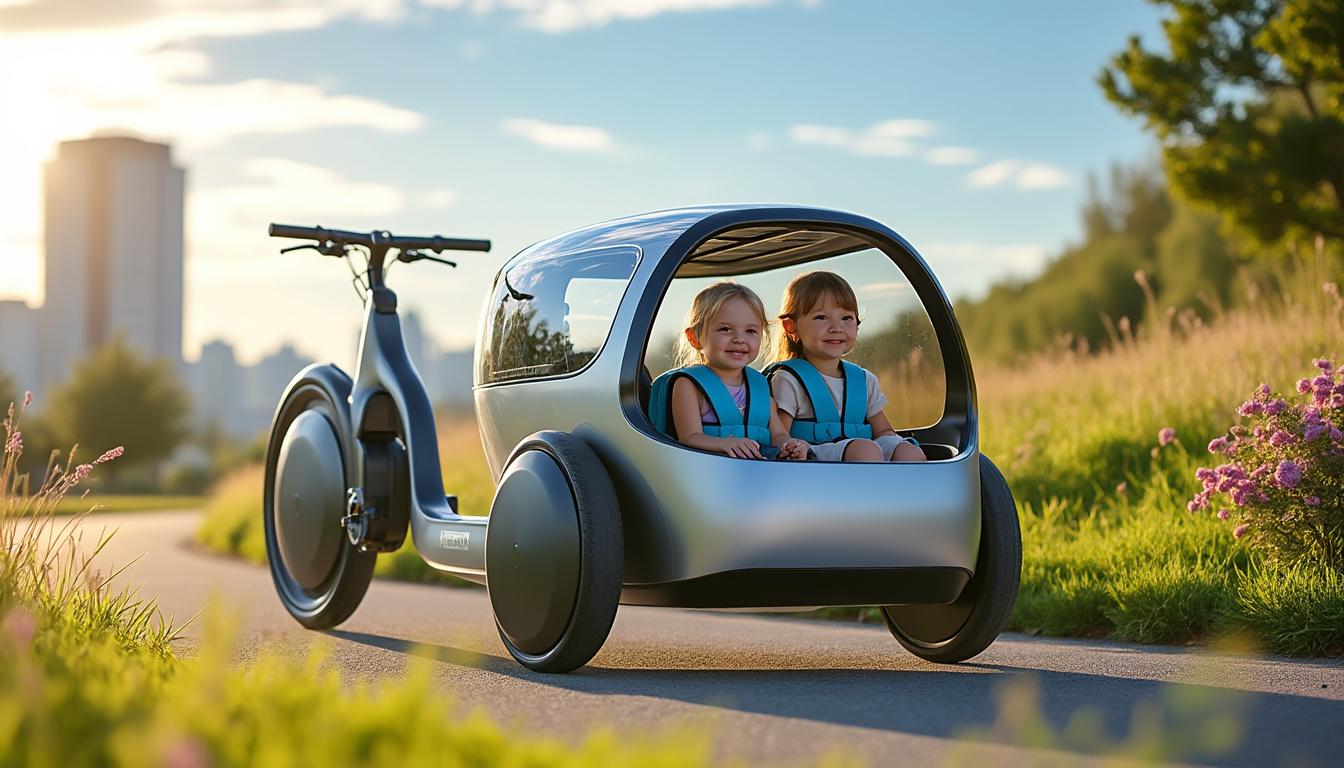 Remorque vélo 2025 : Transport écologique des enfants